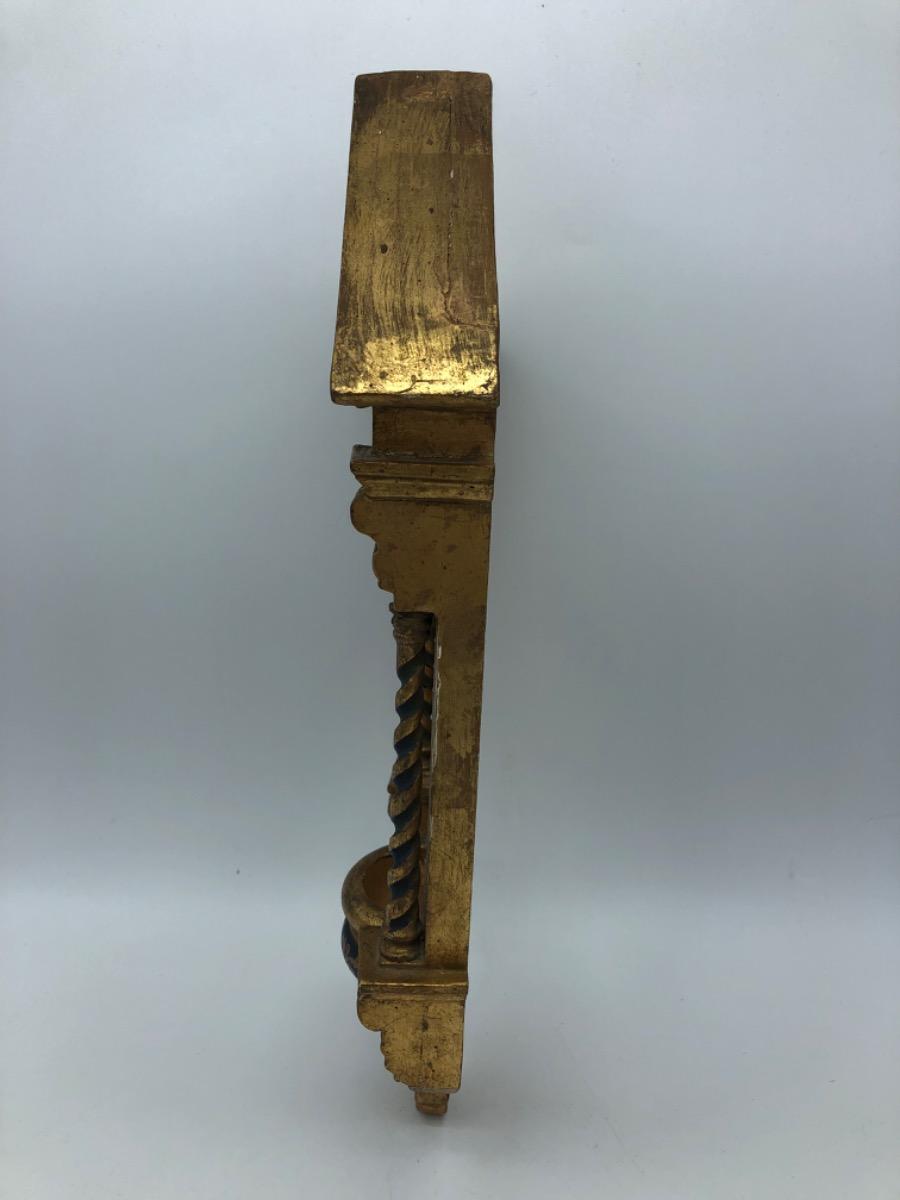 Antique Italian Renaissance style giltwood stoup and frame - Religious ...