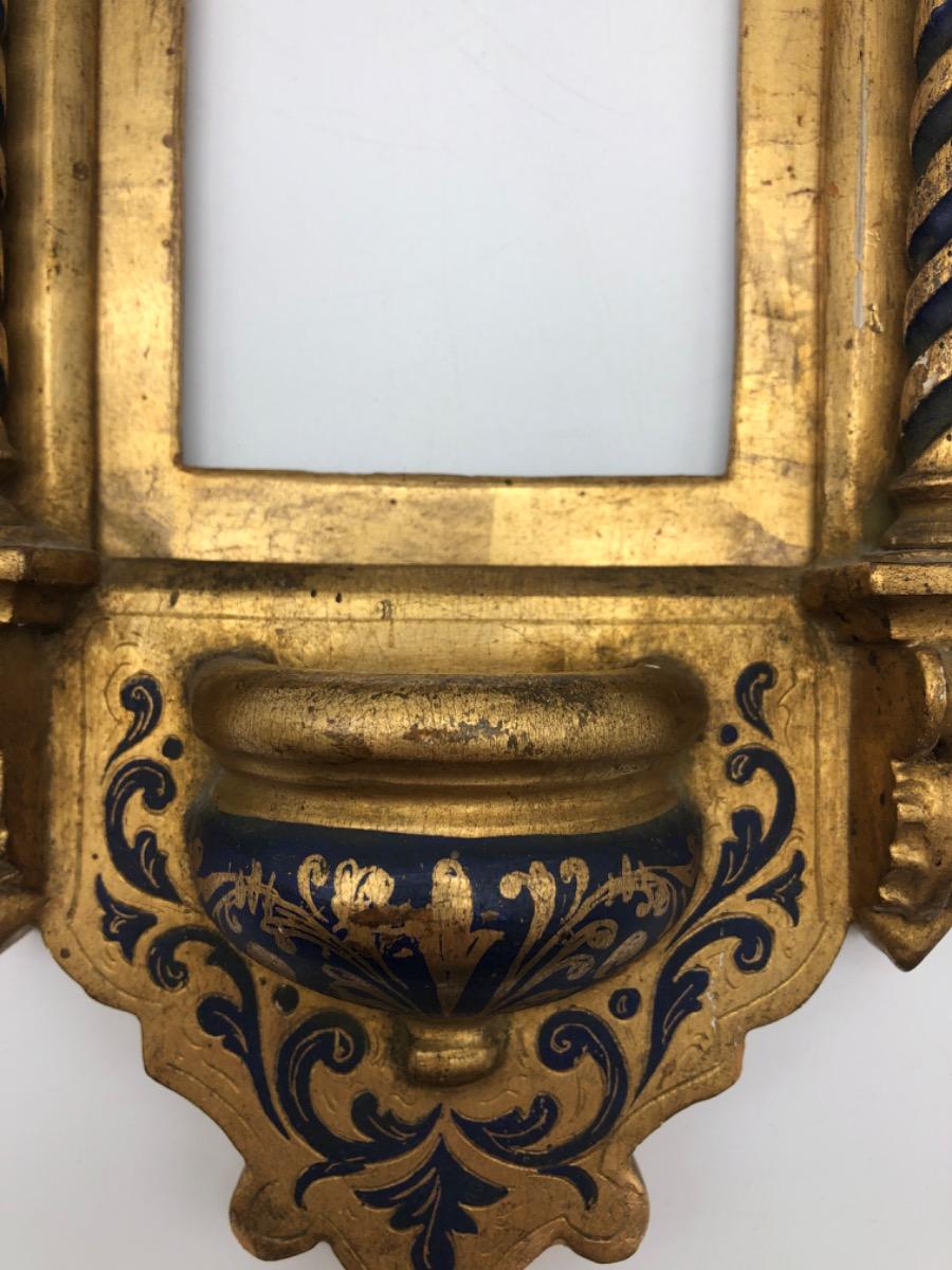 Antique Italian Renaissance style giltwood stoup and frame - Religious ...