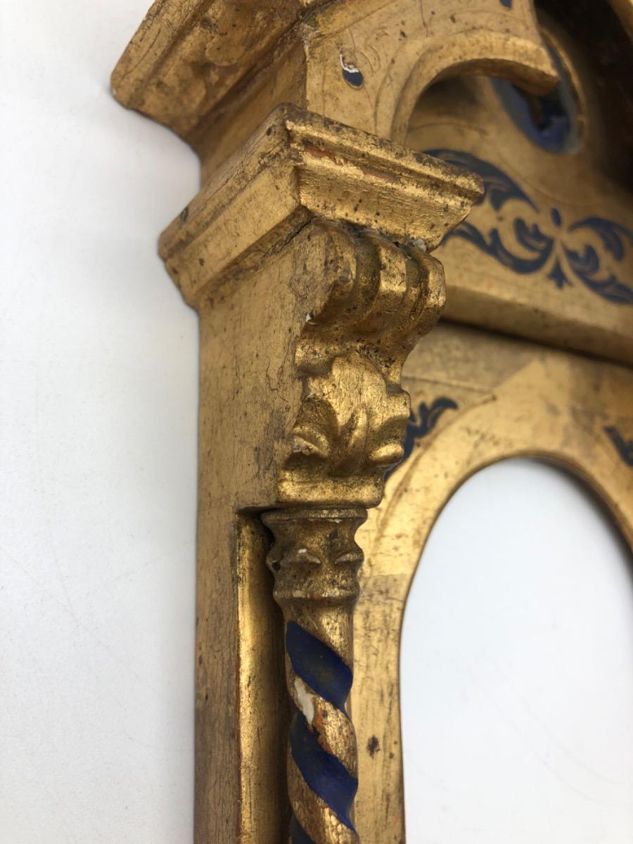 Antique Italian Renaissance style giltwood stoup and frame - Religious ...