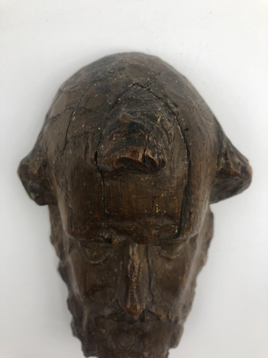 XVIII Religious oaken maskeron - Sold items - Arts and Wood